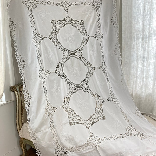 Lace Tablecloth - Etsy