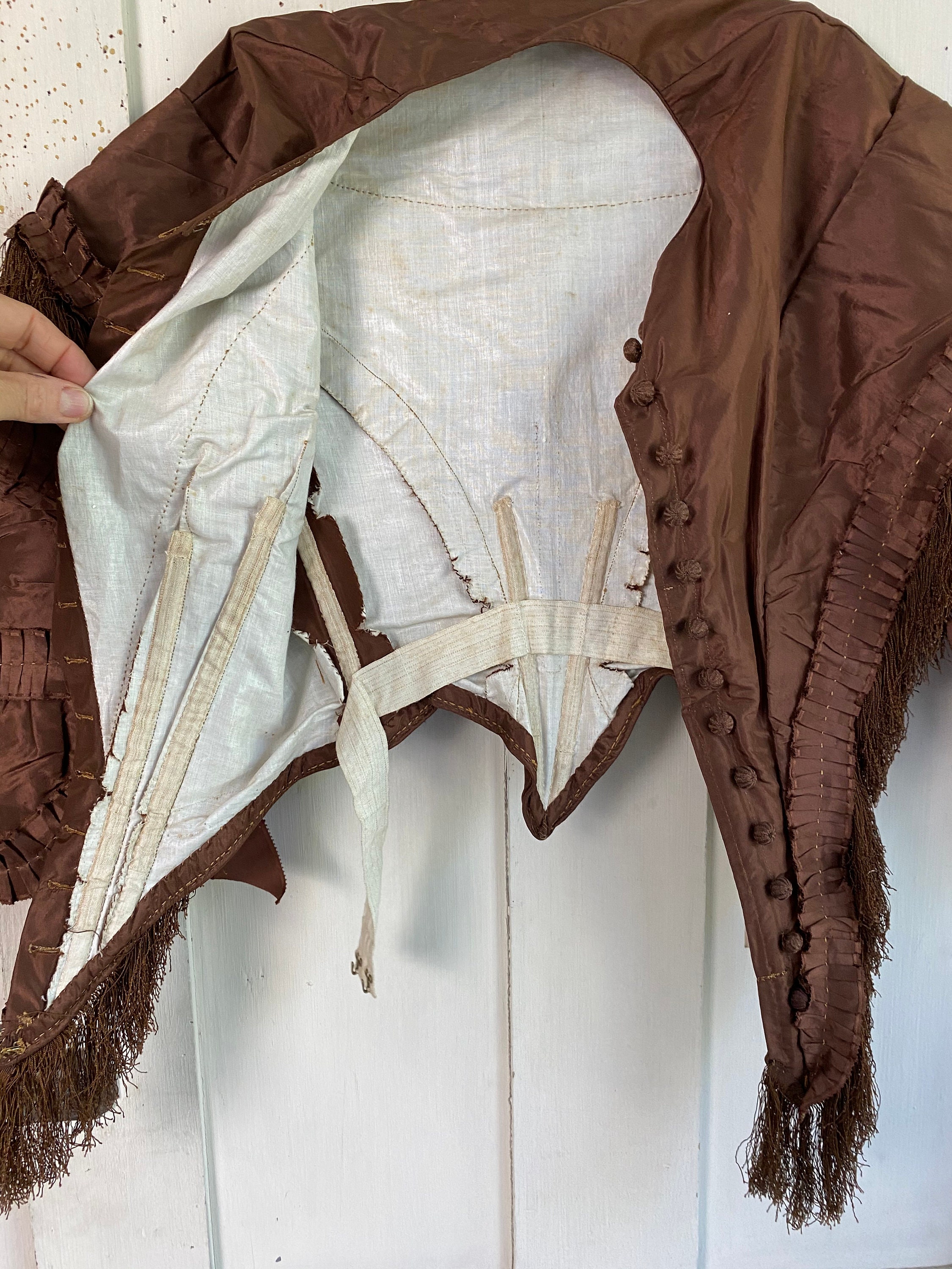 Silk Taffeta Antique French Bodice Victorian Fashion Style - Etsy