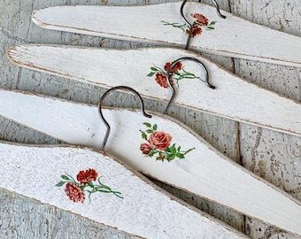 1920's French Antique Fabric Covered Clothes Hanger Country Cottage ...