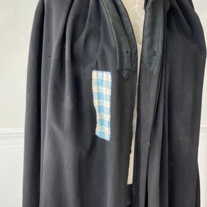 Cloak or Cape Antique French Hooded Overcoat C1890 Felted Black Wool ...