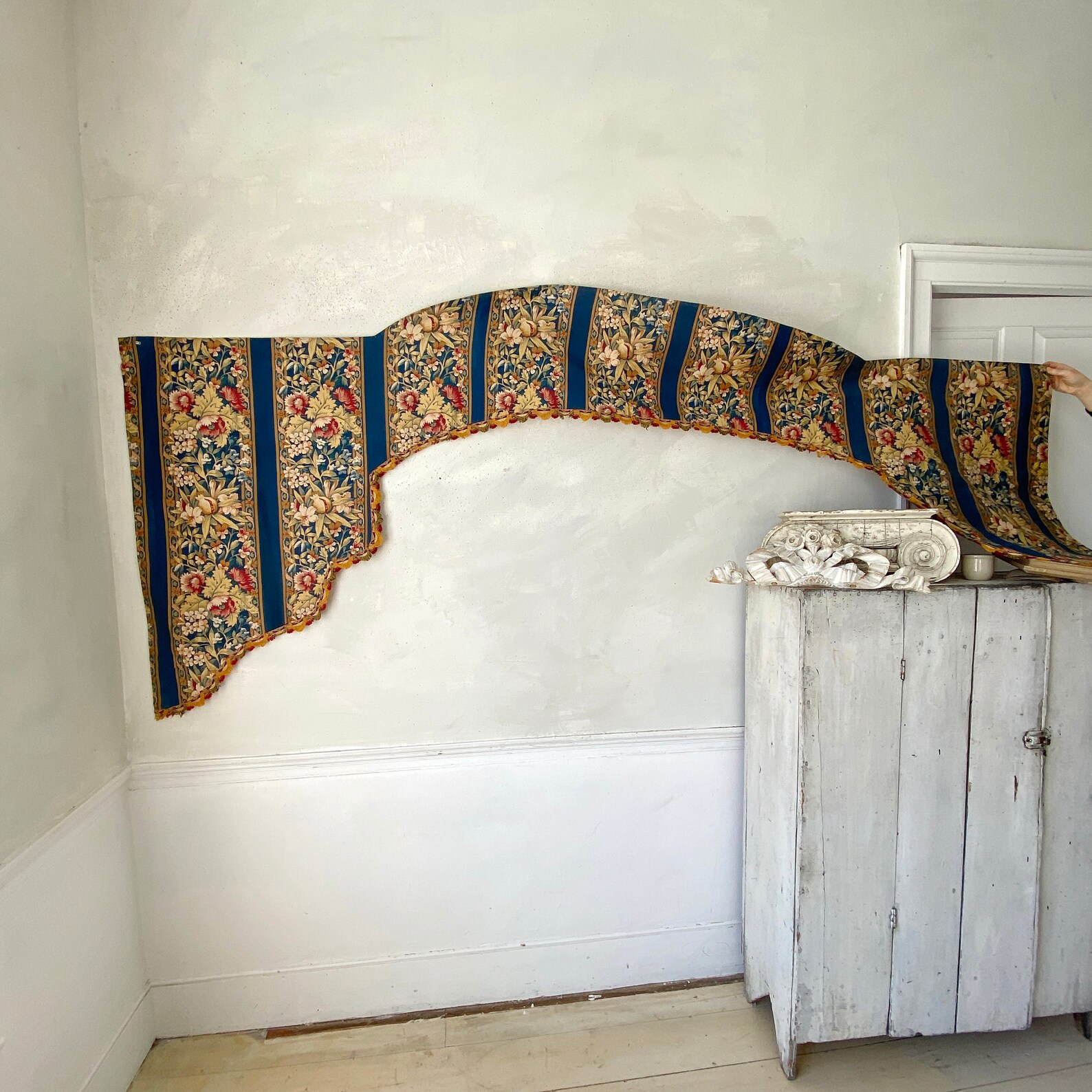 Pelmet Valance Blue Antique French Arts & Crafts / Art Nouveau - Etsy