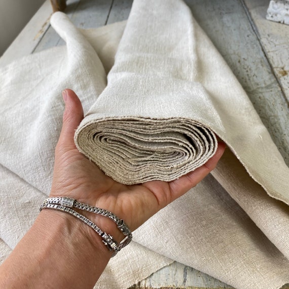 Nubby Fabric Material Antique Linen Clothing Weight for - Etsy