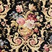 French Antique Fabric 1880 Heavyweight Twill Weave 1880 Black Pink ...