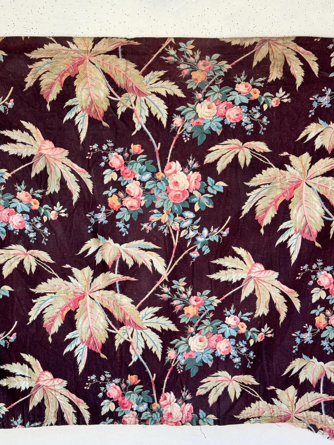 32x27 18th Century Floral Mulhouse Arborescent Design Pattern French ...