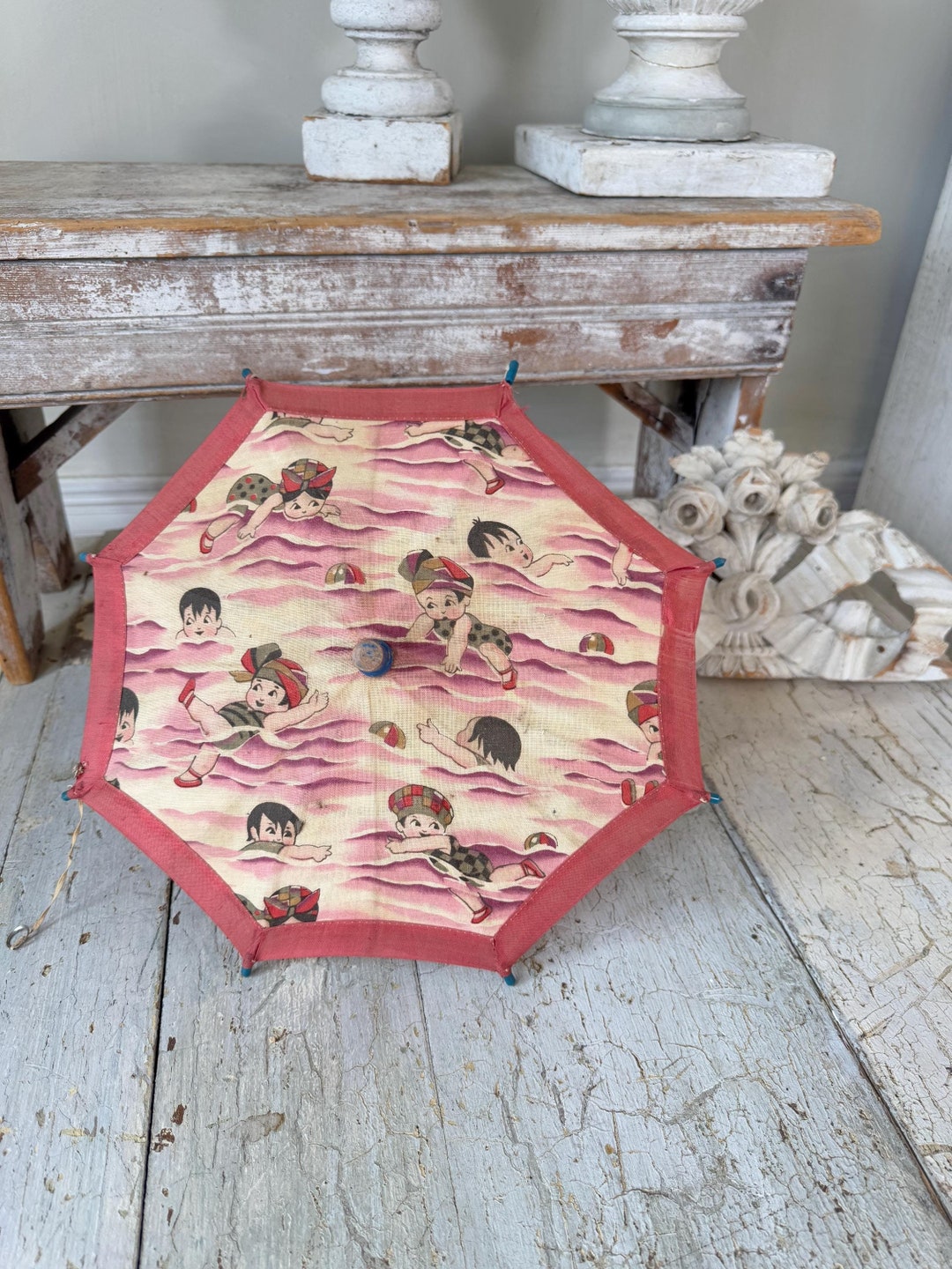 1920's Child's Children's French Umbrella Wall Art French Vintage ...