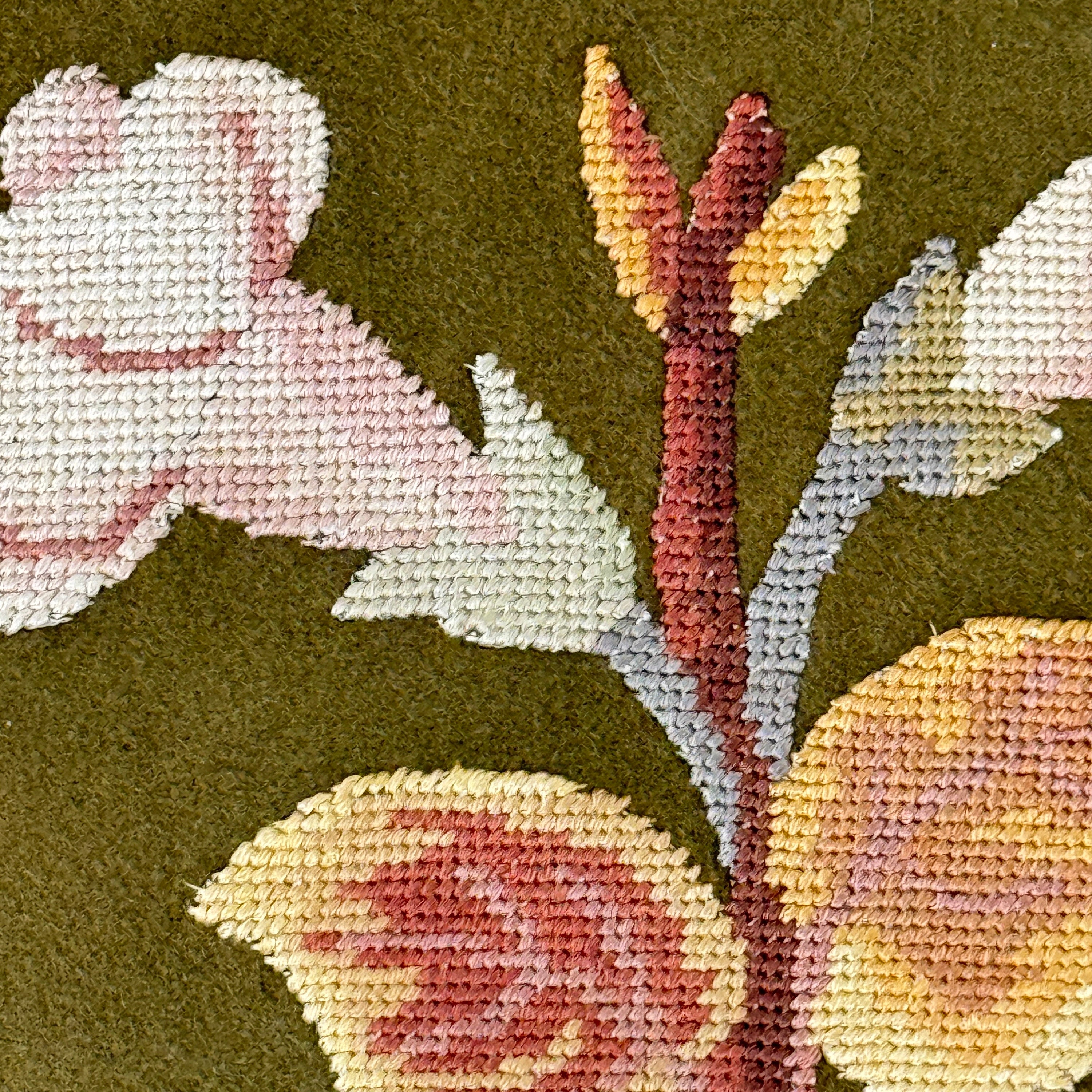 WOW 43x10 Antique French Embroidery Embroidered Tapestry Wall Hanging ...