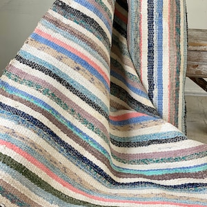 8.9 Yards Vintage Rag Rug Stair Hall Table Runner European Carpet Rug ...