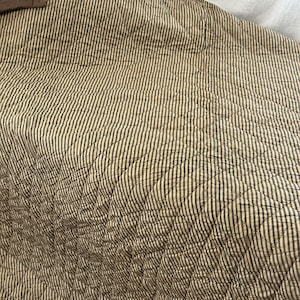 1830 MUSEUM Worthy ( 1 of 2) RARE MASCULINE 49x55 Silk Quilt Striped ...