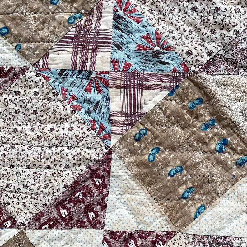 Early Patchwork Square 18th to Early 19th Century Quilt - Etsy