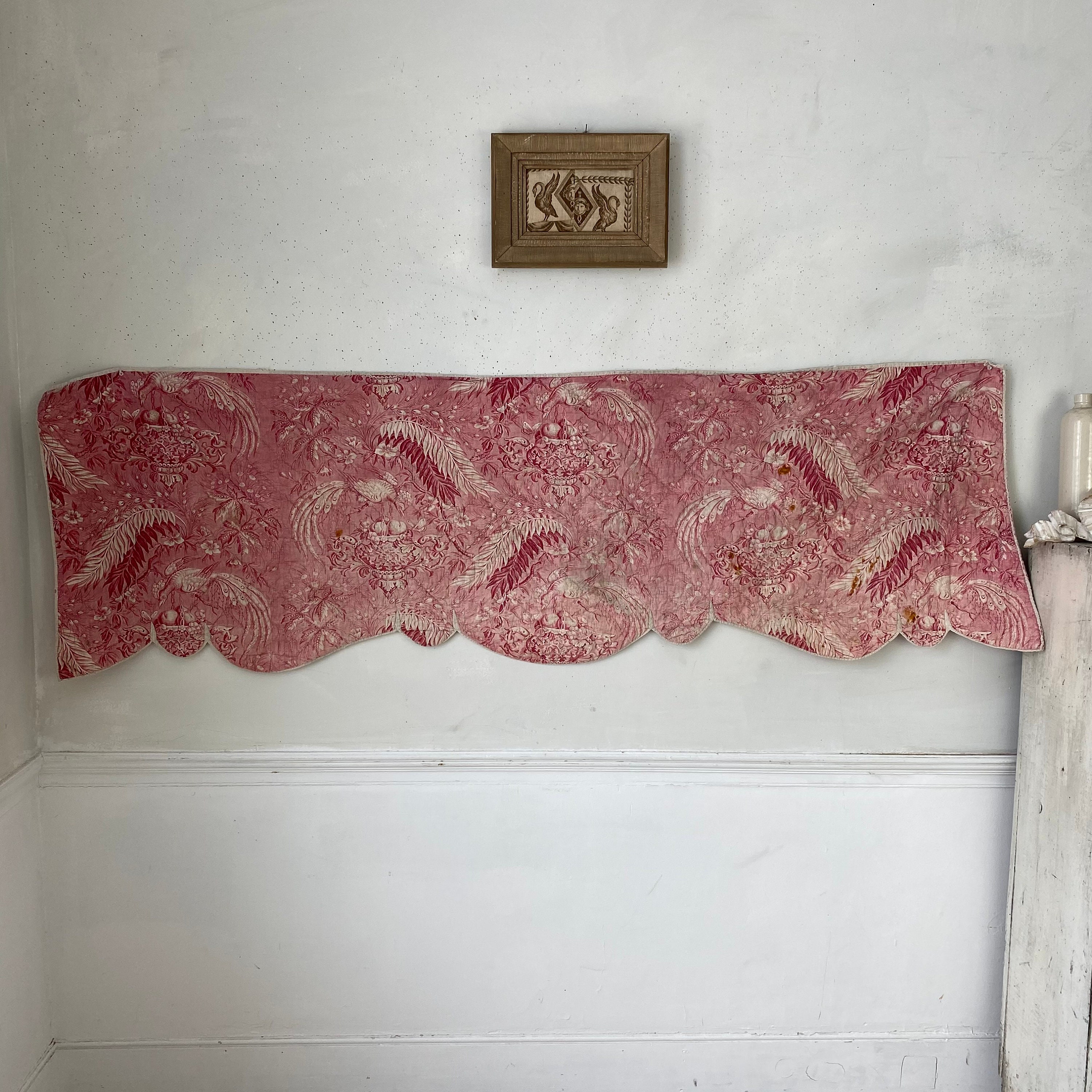 2 Patterns Antique French Toile Alsace Bedding Textile - Etsy