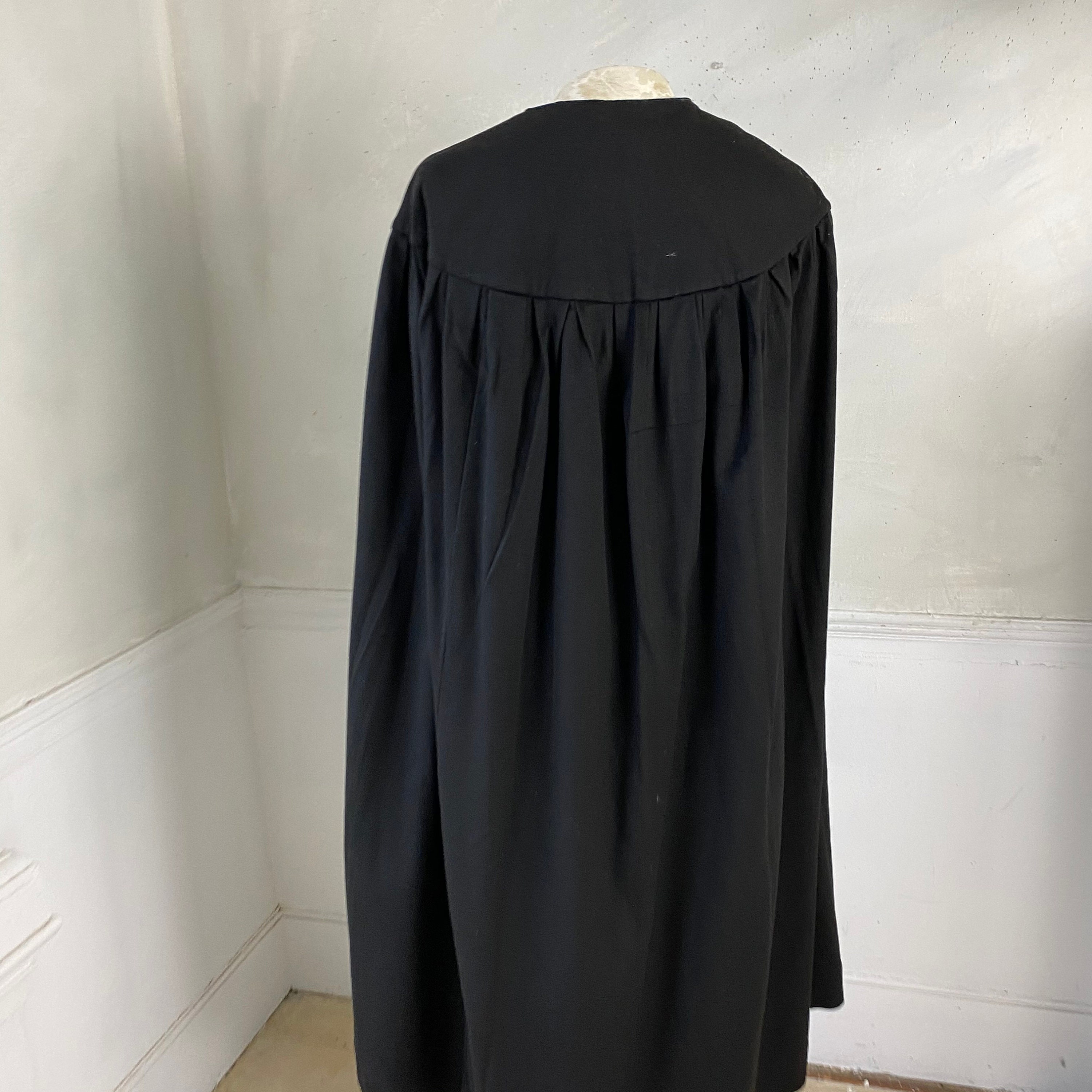 Judge's Gown Antique Cape Cloak Black Velvet and Wool 1900 French ...