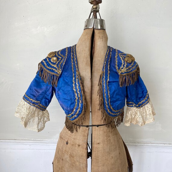 Antique Blue Silk Opera Costume San Carlo Opera Compa… - Gem