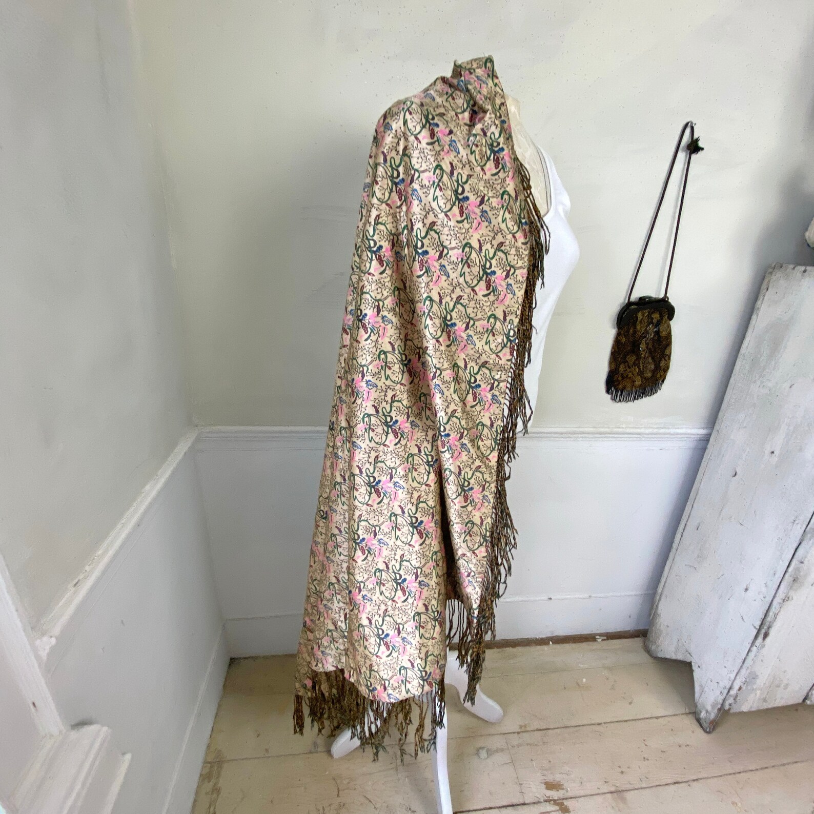 Vintage Cape and Bag Matching Set 1930s French Cloak Paisley - Etsy