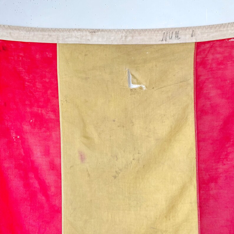 Vintage World War II Naval Flag Authentic WW2 "1" "one" Meaning the ...