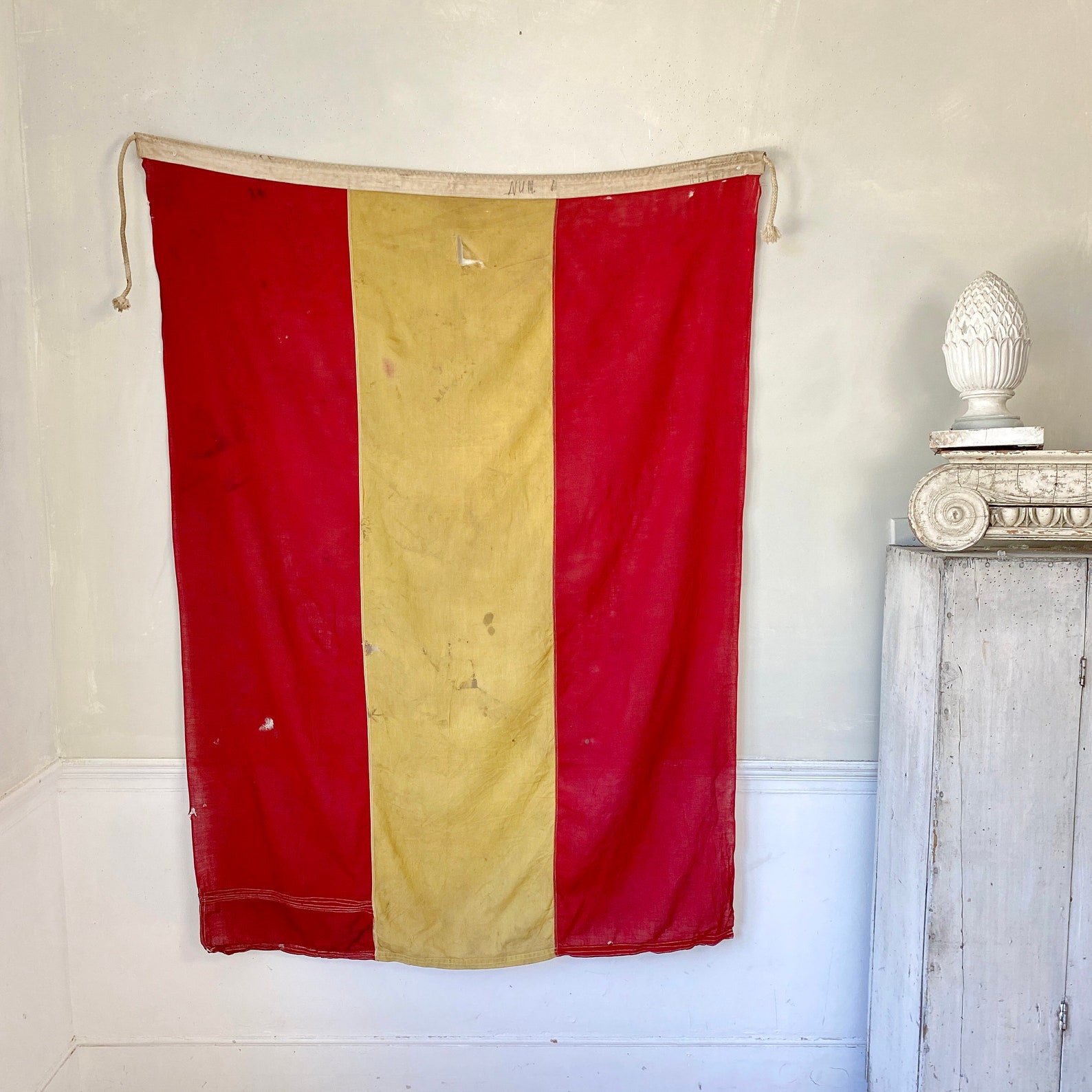 Vintage World War II Naval Flag Authentic WW2 "1" "one" Meaning the ...