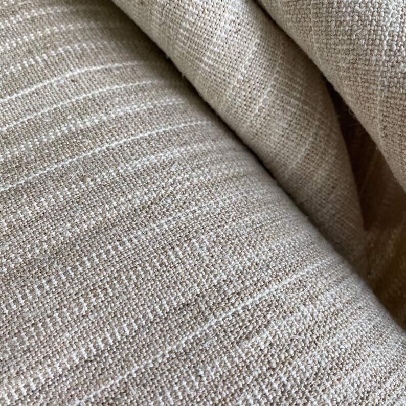 Organic Hemp Homespun Antique Linen Striated Striped Material - Etsy