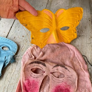 6 French Antique / Vintage Face Masks Mask Decorative Costume Eco ...