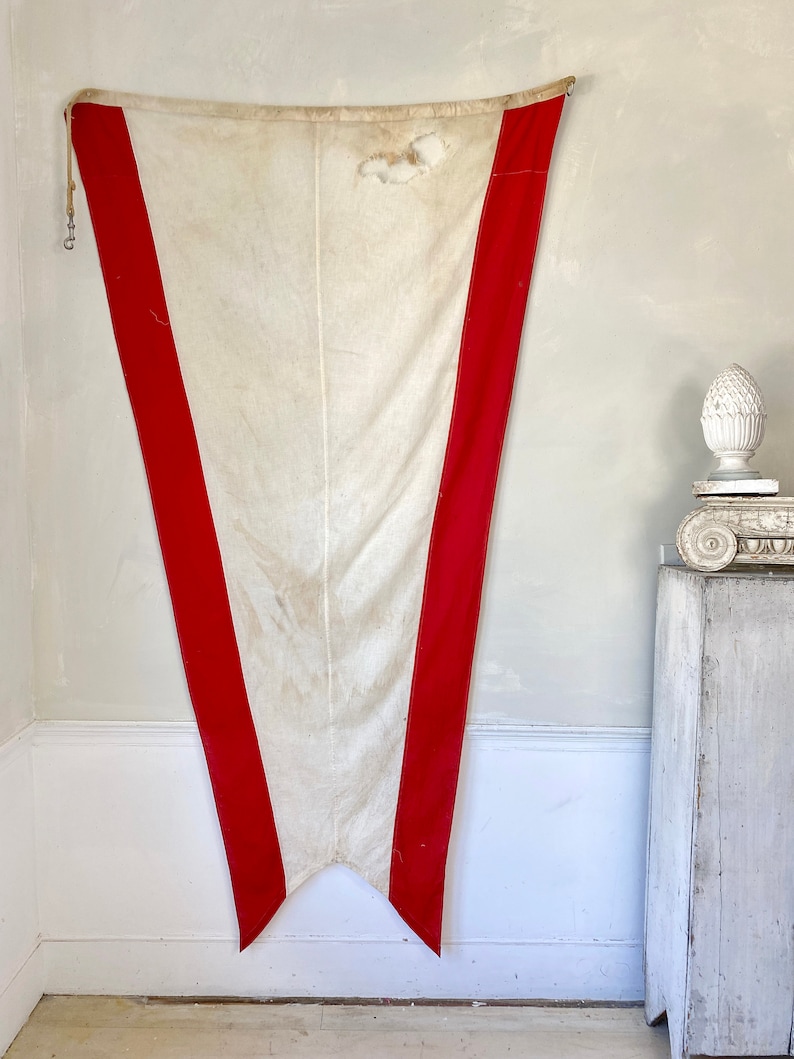 Vintage World War II Swallowtail Naval Flag Authentic WW2 Signal Flag ...