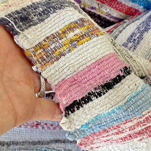 1.75 Yards Vintage Rag Rug Stair Hall Table Runner European Carpet Rug ...