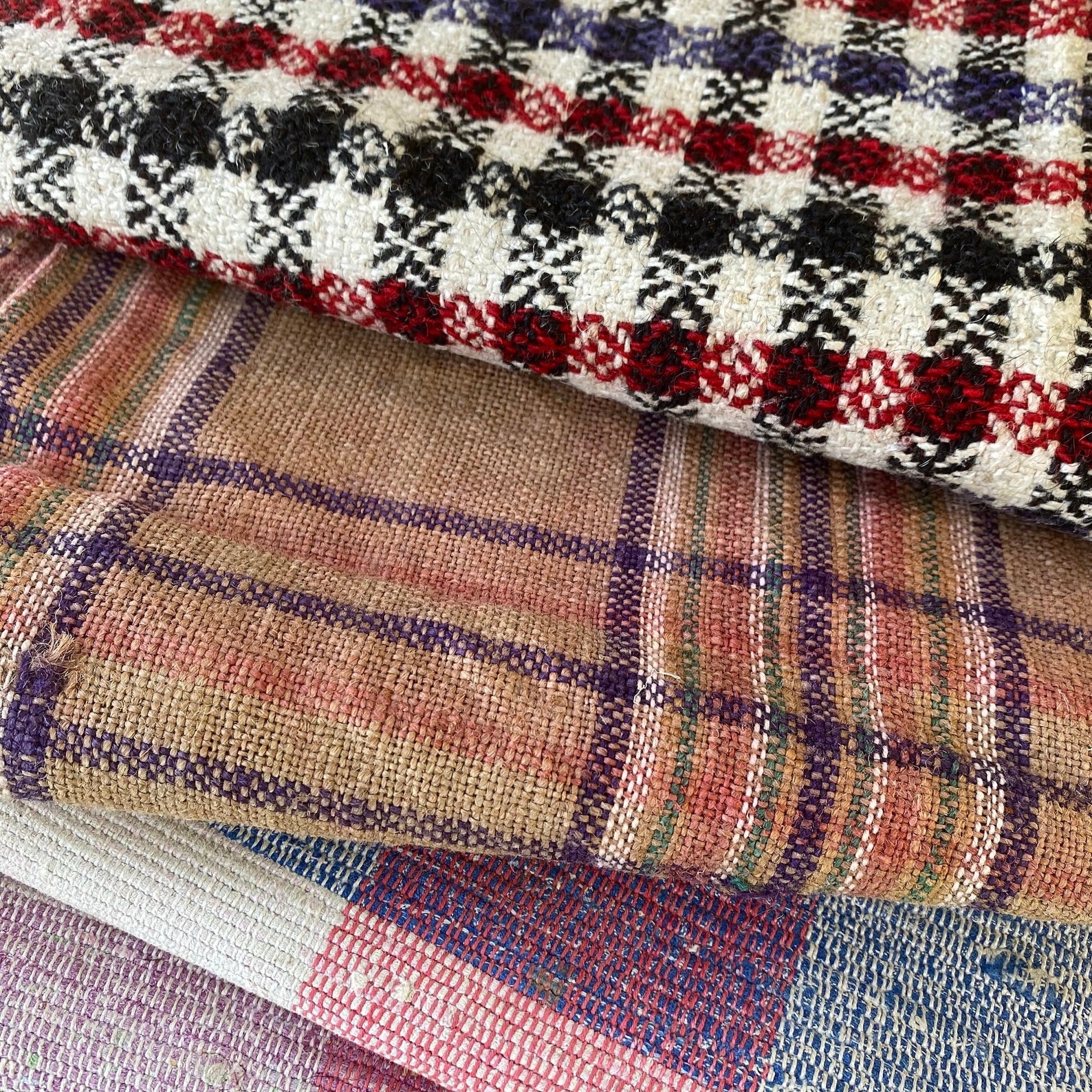 French Fabric Project Bundle Pack Rag Rug and Jute Material - Etsy