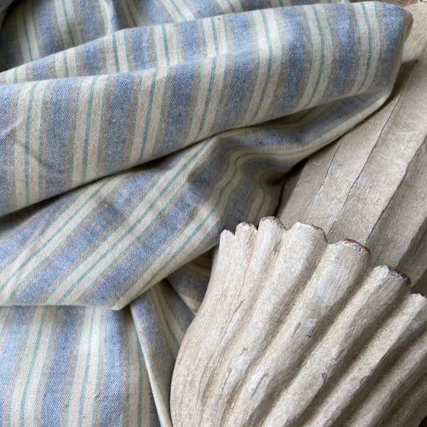 Antique Striped Wool Fabric - Etsy
