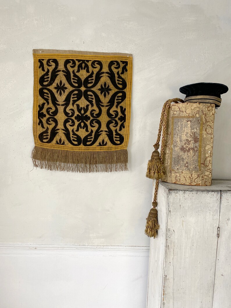 Antique Portuguese 18th Century Brocade Applique Metallic - Etsy
