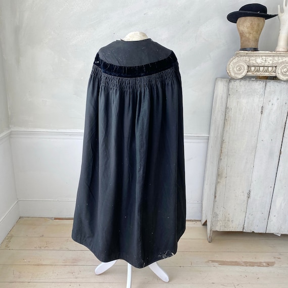 Antique judge's cloak cape French black wool Victoria… - Gem