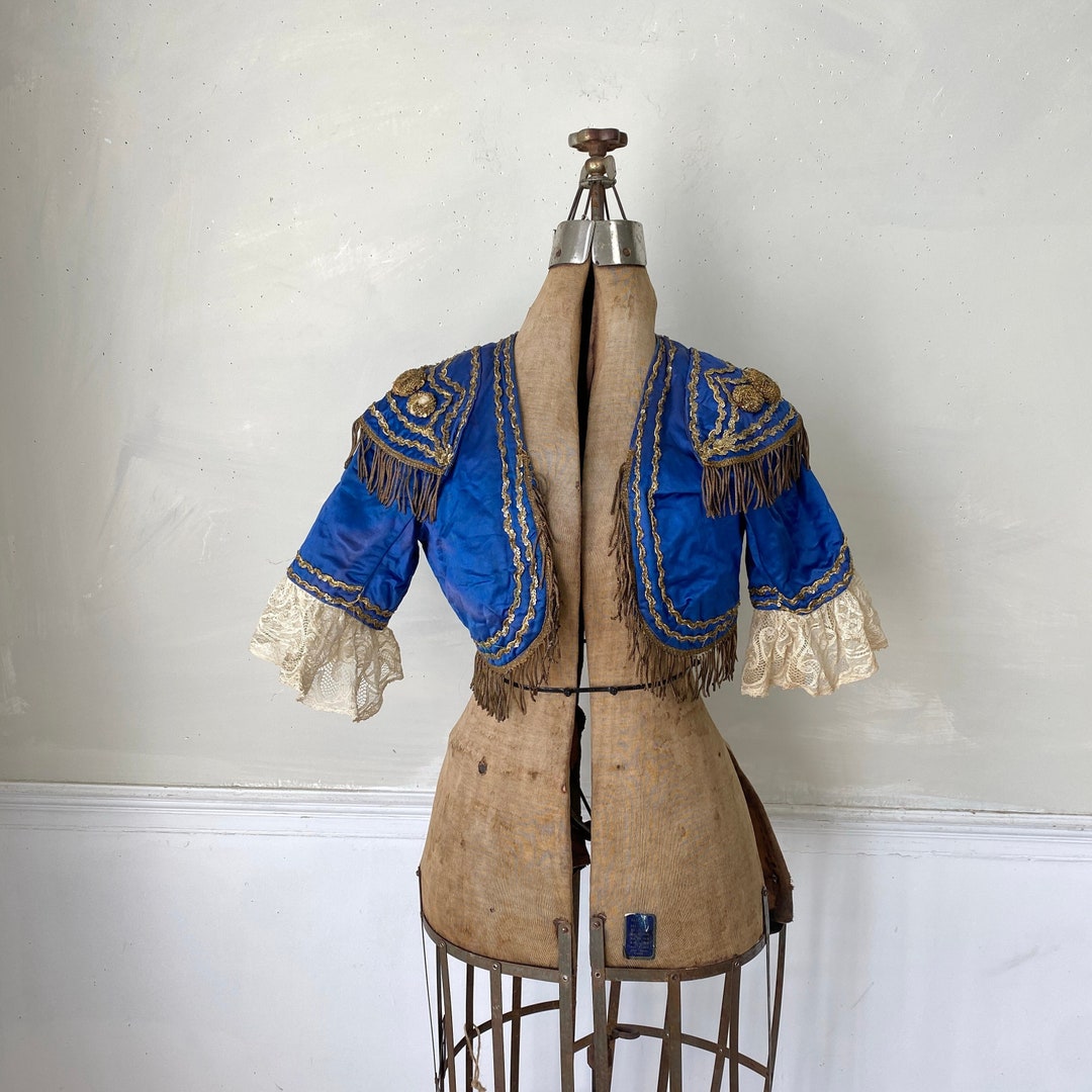 Antique Blue Silk Opera Costume San Carlo Opera Company New York City ...
