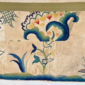 English Crewelwork Antique 18th Century 17th ? Embroidery Embroidered ...