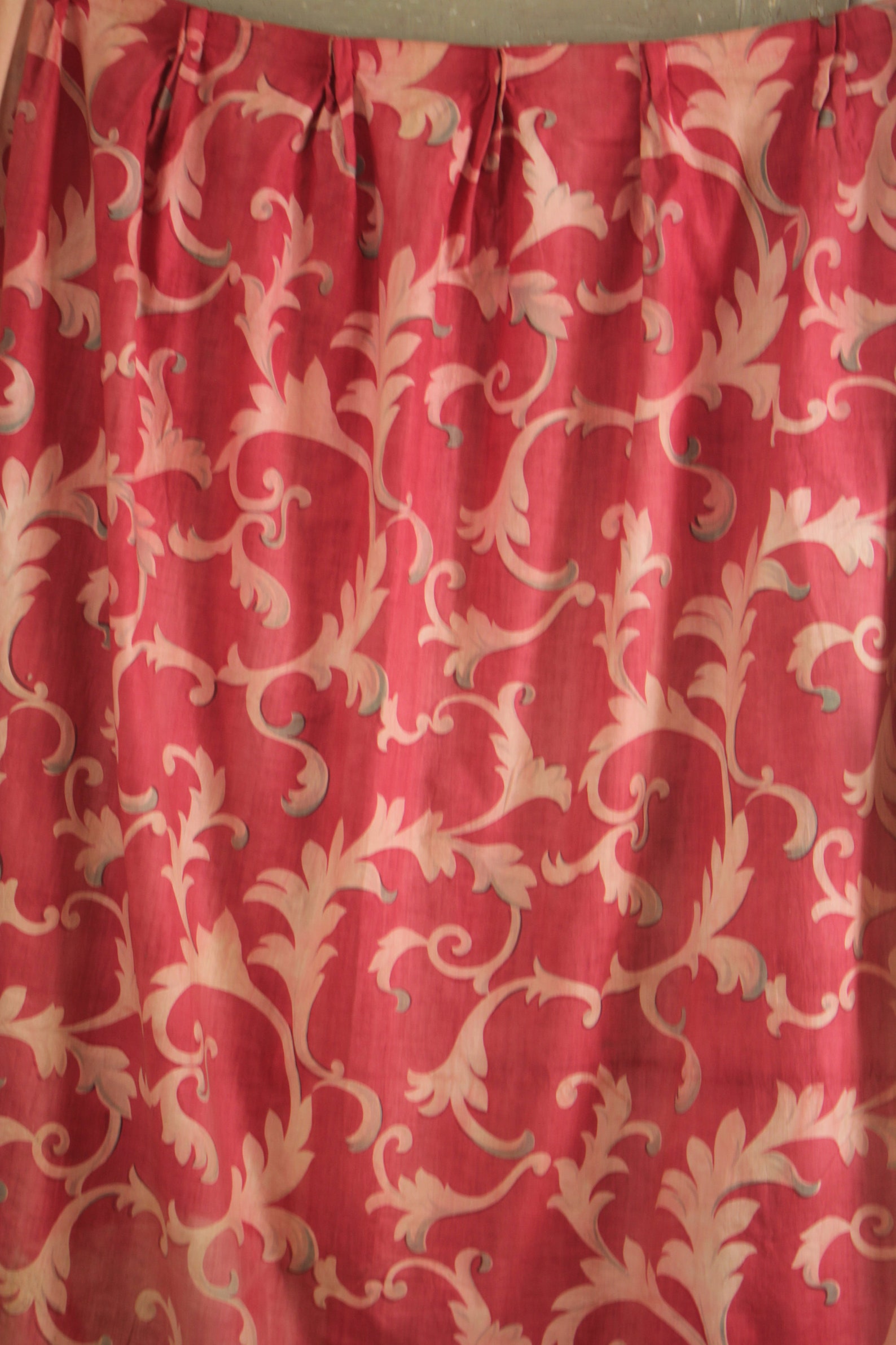 Antique Curtain French Red FADED Drape C 1920 FADED GORGEOUS - Etsy