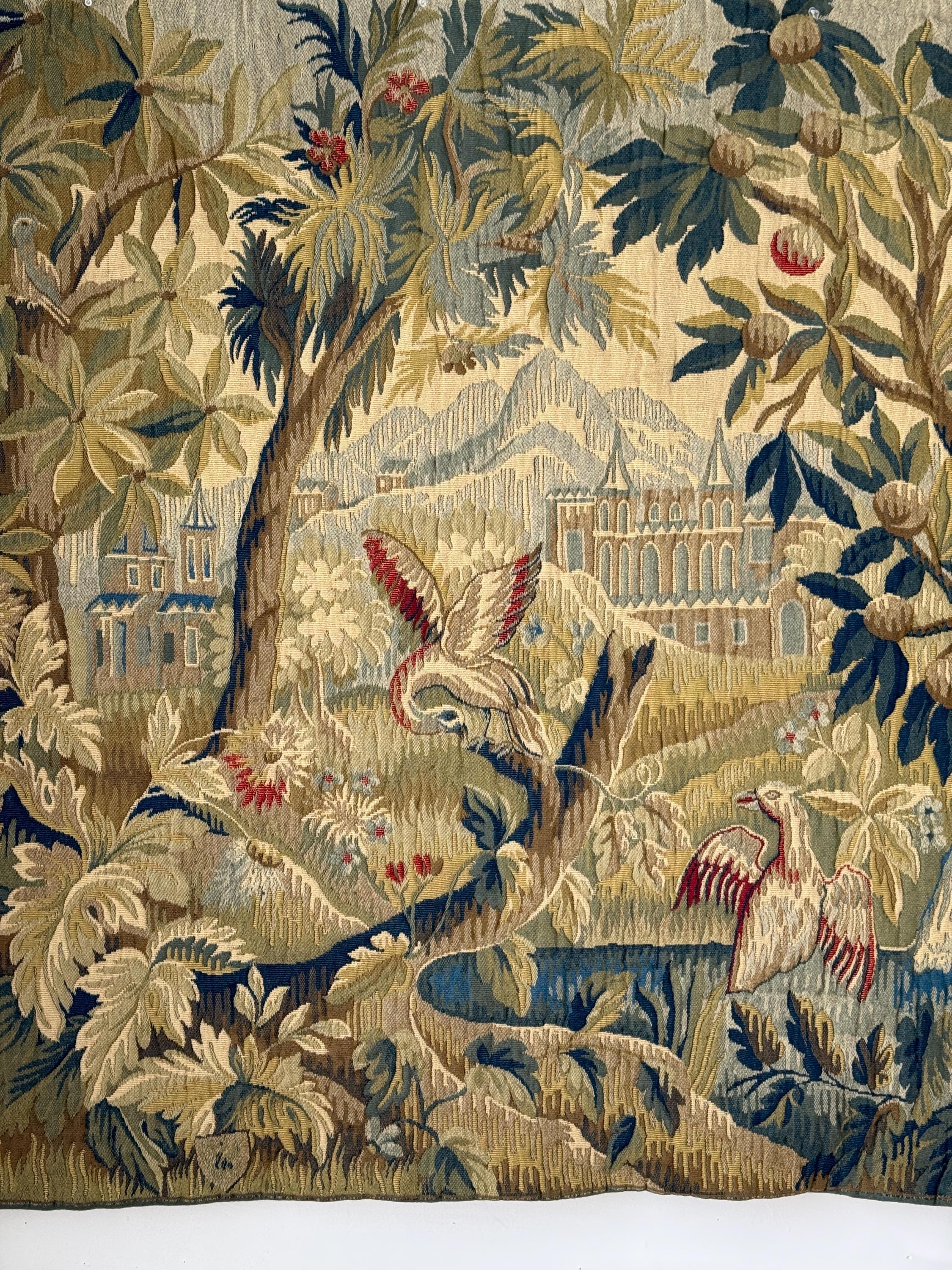 5.9ftx4.3ft Vintage Verdure French Jacquard Tapestry Wall Art Wool ...