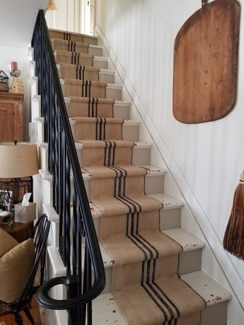 Natural Organic Stair Runner Heavy Hemp Grain Sack Fabric by - Etsy
