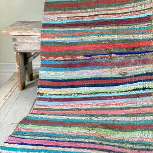 6.83 Yards Vintage Rag Rug Stair Hall Table Runner European Carpet Rug ...
