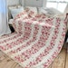GORGEOUS Faded Floral Fabric Quilt Backed in Patchwork LARGE Queen Size ...