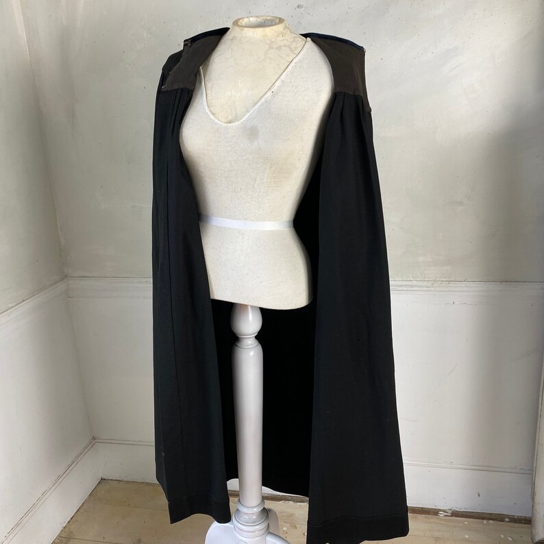 Judge's Gown Antique Cape Cloak Black Velvet and Wool 1900 | Etsy