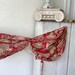 Red Indienne Festoon Valance Gorgeous French 19th Century Valance ...