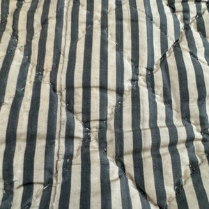 1830 MUSEUM Worthy ( 1 of 2) RARE MASCULINE 49x55 Silk Quilt Striped ...