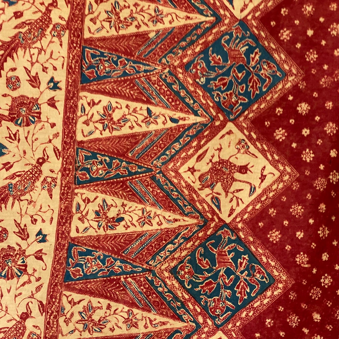 Antique Indian Shoulder Trade Cloth for Indonesian Market Chintz Batik ...