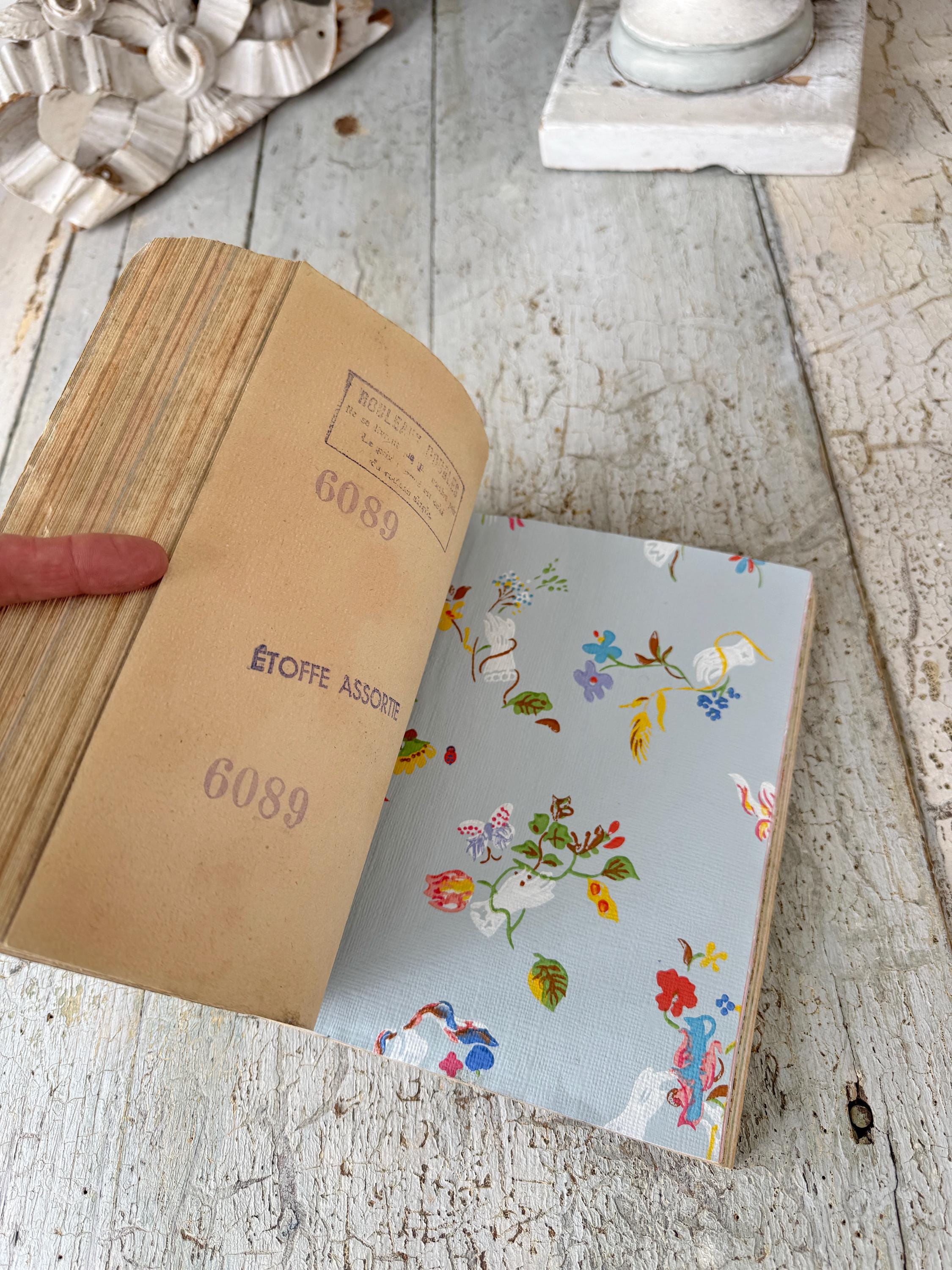 1952 Wallpaper 130 Pages French Samples Swatches Pattern Book Vintage ...