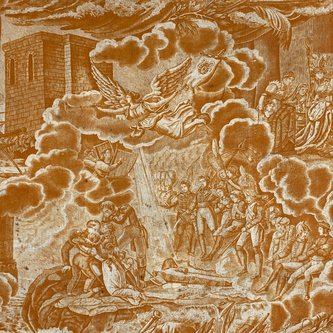 Life of Napoleon Antique Toile De Normandy Ciel De Lit the Textile ...