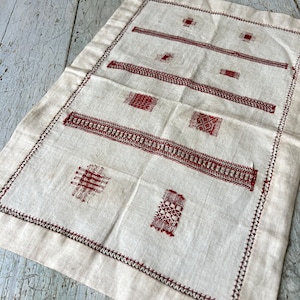 1900 DATED Antique French Linen Sampler Embroidery 19th - Etsy