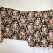 French Antique Fabric 1880 Heavyweight Twill Weave 1880 Black Pink ...