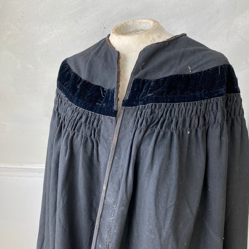 Antique Judge's Cloak Cape French Black Wool Victorian - Etsy