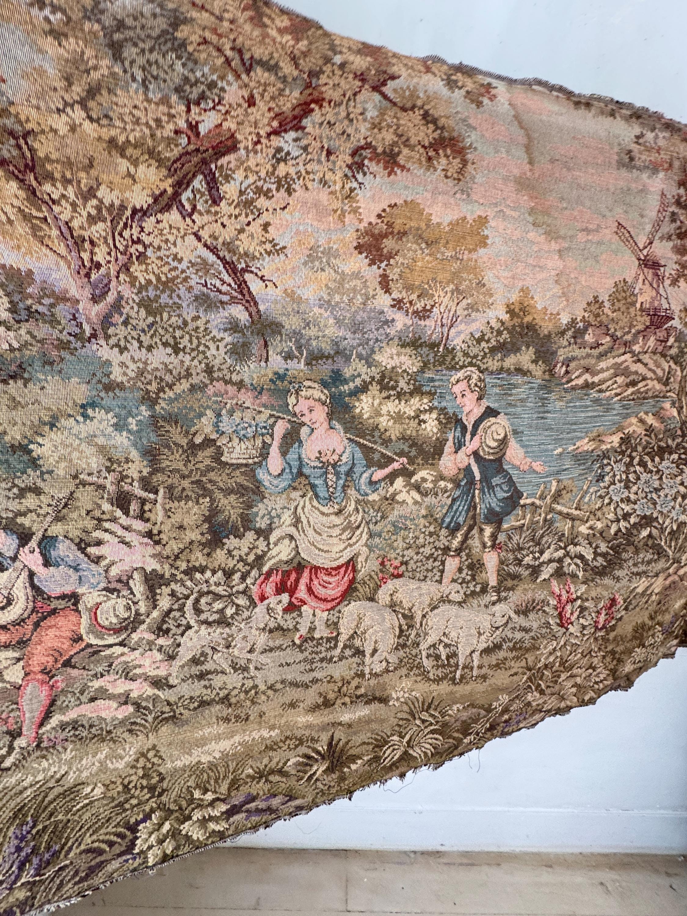76x40 Large French Vintage Corot Inspired Wall Art Hanging Tapestry ...