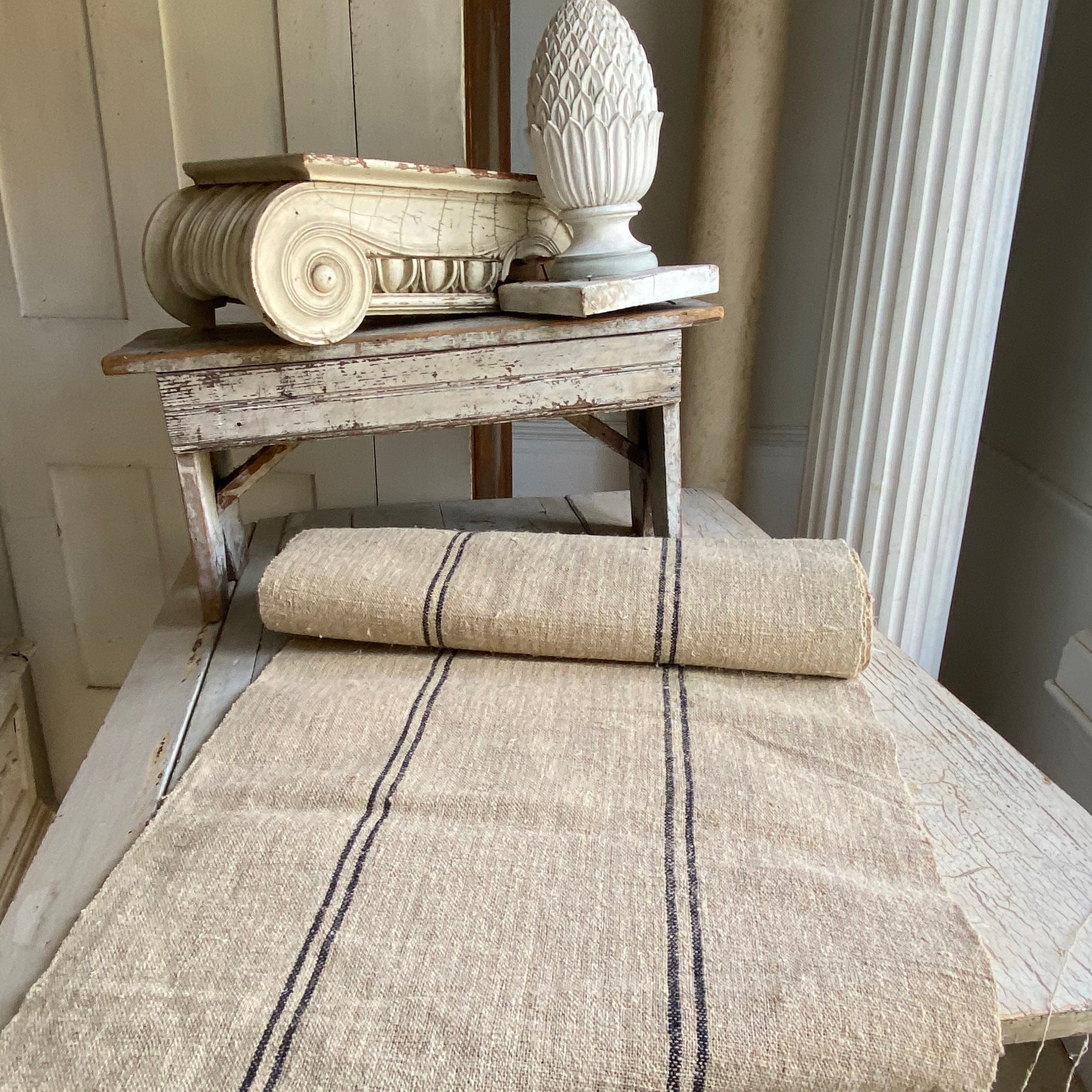Indigo Blue Organic Table Runner HEAVY Stiff Table Mat Table Runner ...