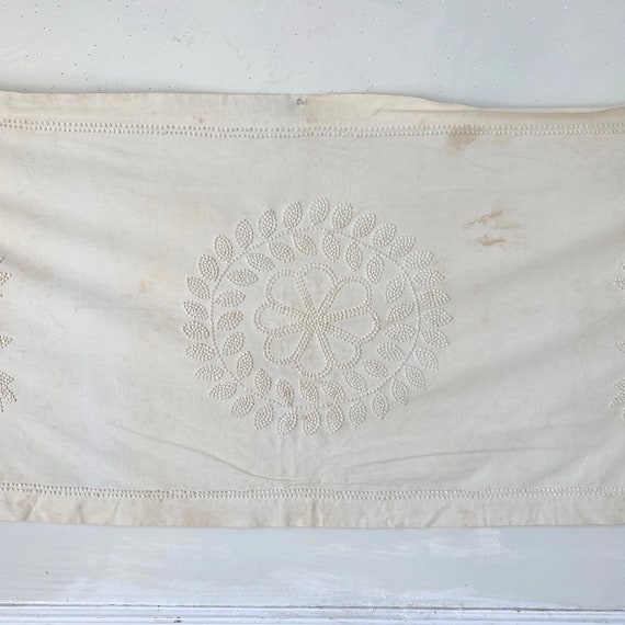 Soulful 1830 Antique Candlewick Bed Whitework 19th Century - Etsy