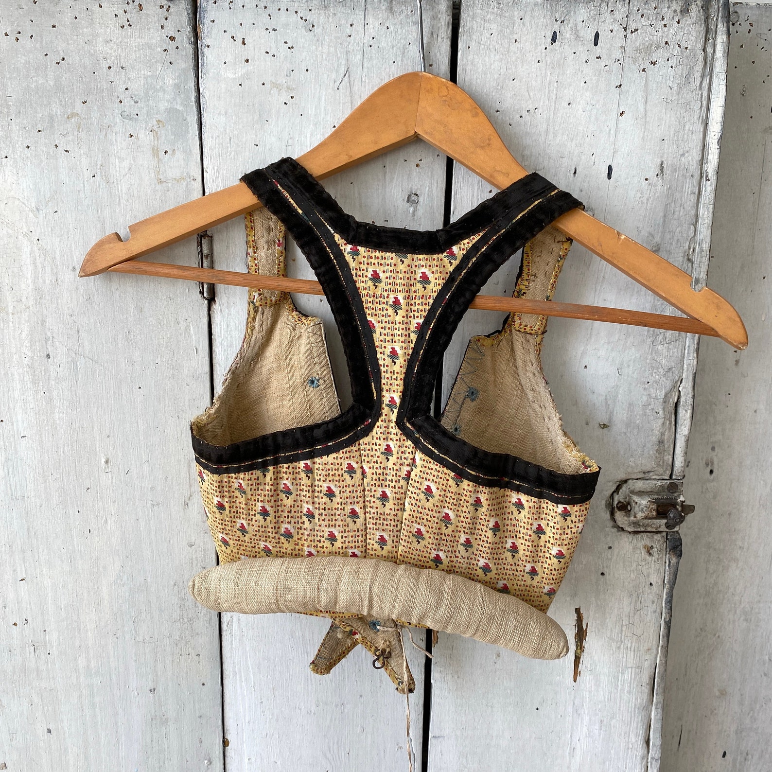 French Bodice Corset 18th Century Antique Folk Dress 1770 With Rump ...