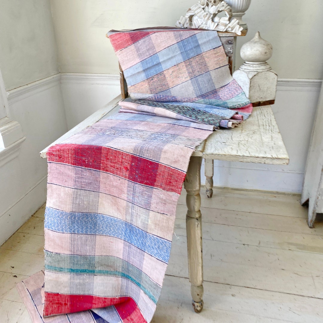 4.2 Yards Vintage Rag Rug Stair Hall Table Runner European Carpet Rug ...