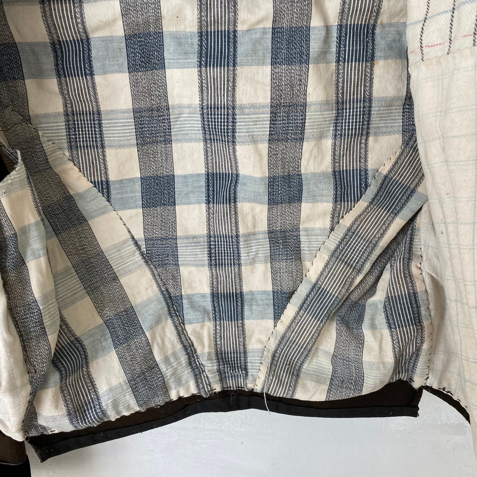 Fabulous Lined Bodice Wool Bodice 1890 Brown Woven Bodice French ...
