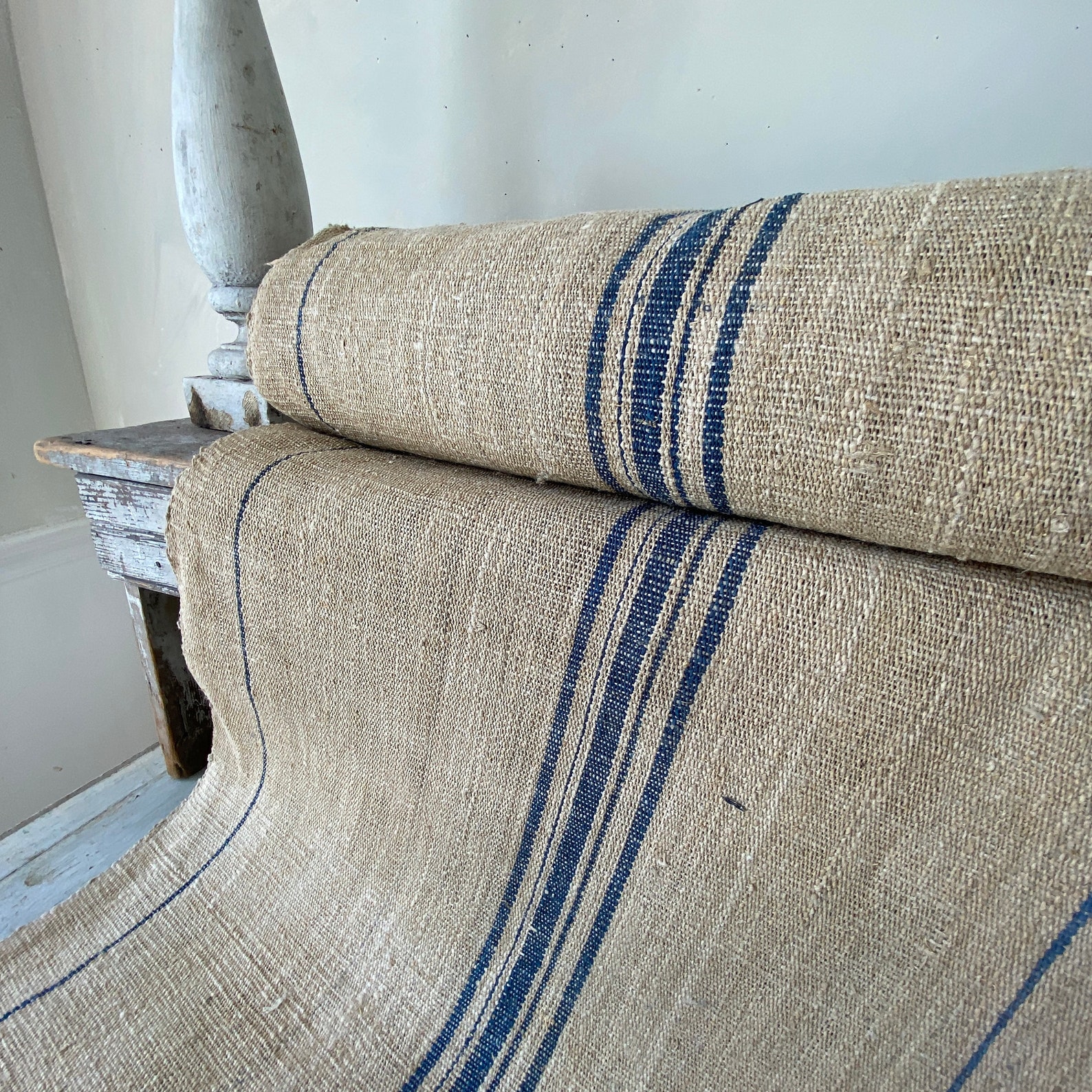 Cottagecore Organic Stair / Table Runner Hemp Grain Sack - Etsy
